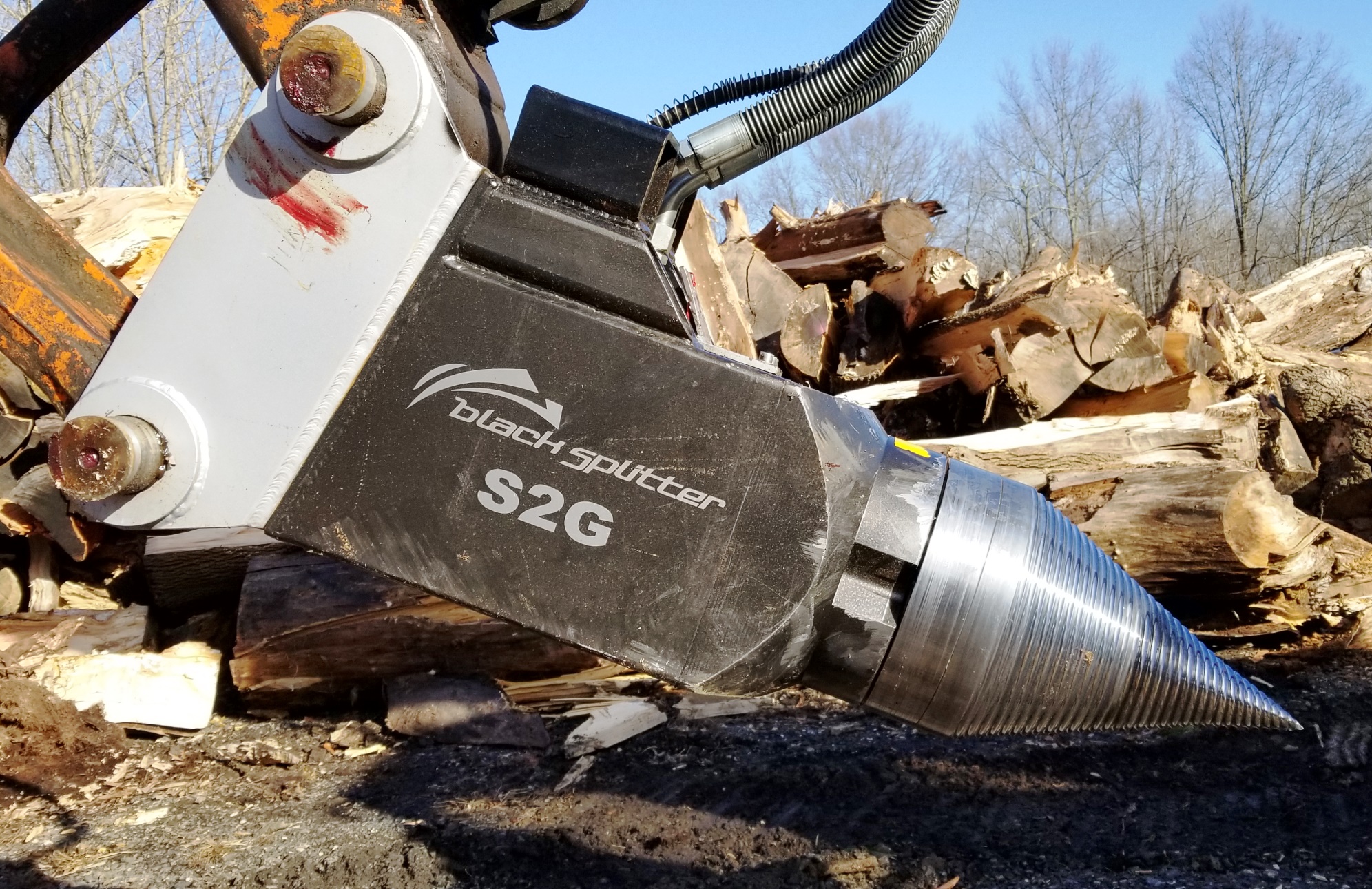 Black Splitter Log Splitters - Ransome Attachments